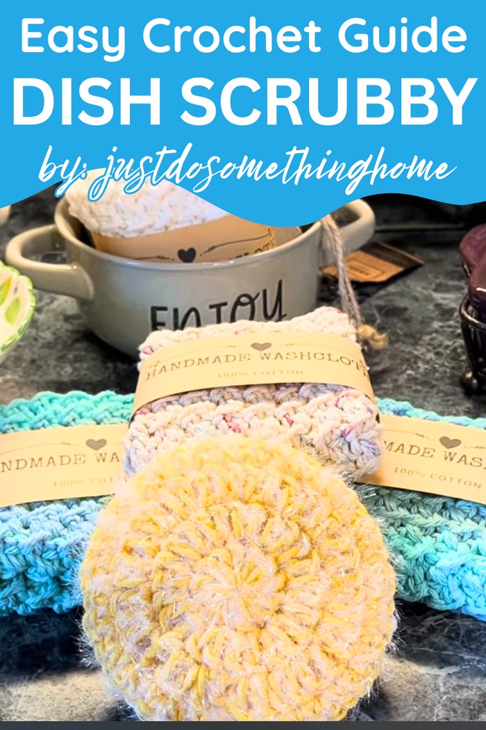 Easy Crochet Dish Scrubbies to Elevate Cleaning - All Thing Crafts