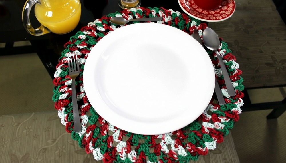 Rustic Crochet Round Placemat Pattern for Cozy Homes - All Thing Crafts