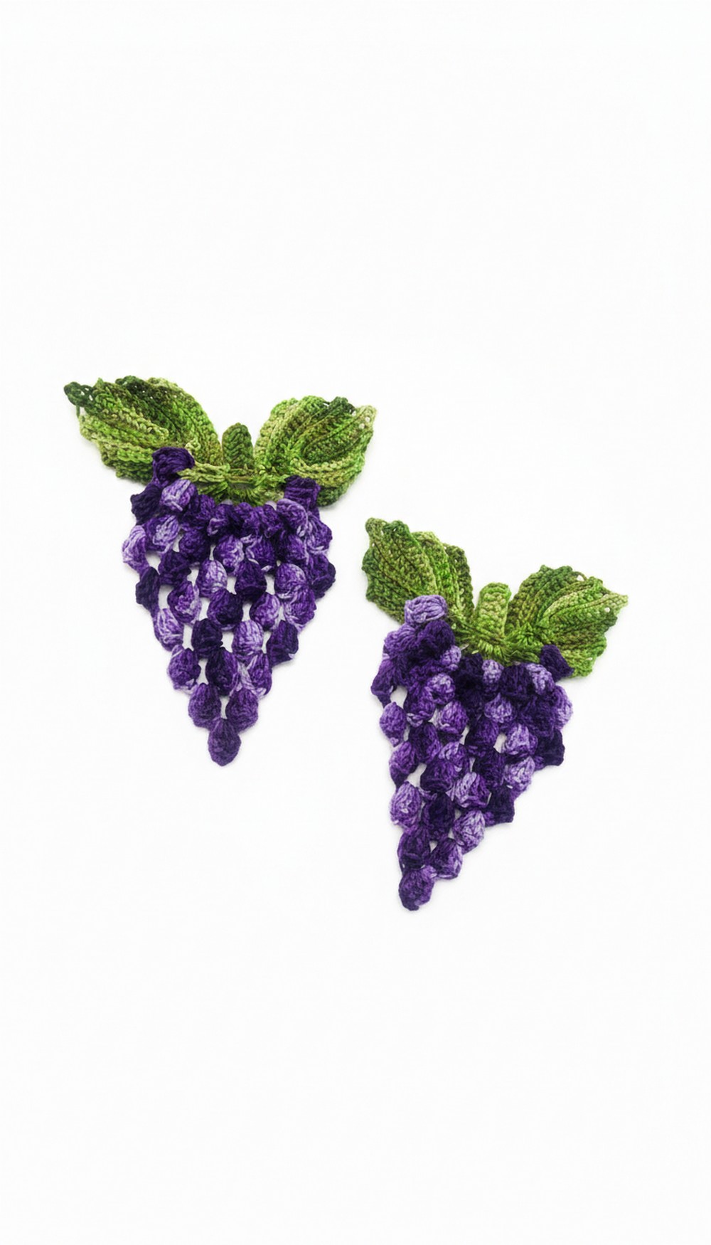 Delightful Crochet Grape Applique Pattern For Creative Projects - All ...