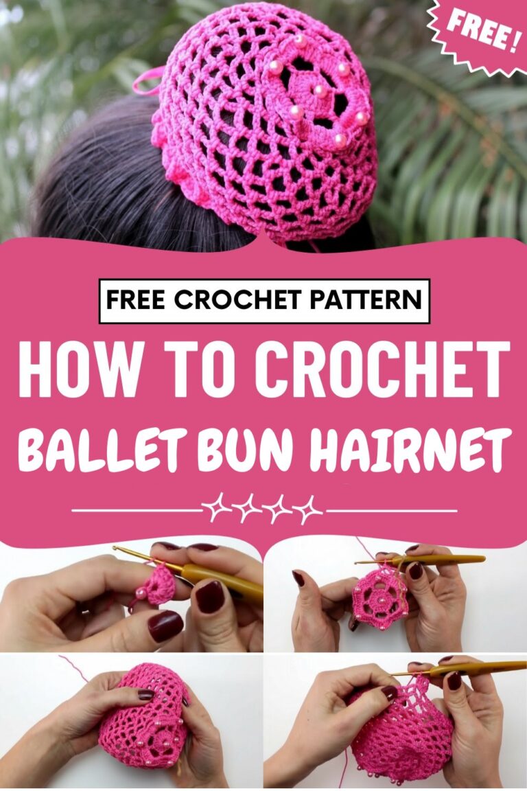 Classic Crochet Ballet Bun Hairnet Pattern That Stays In Place - All ...