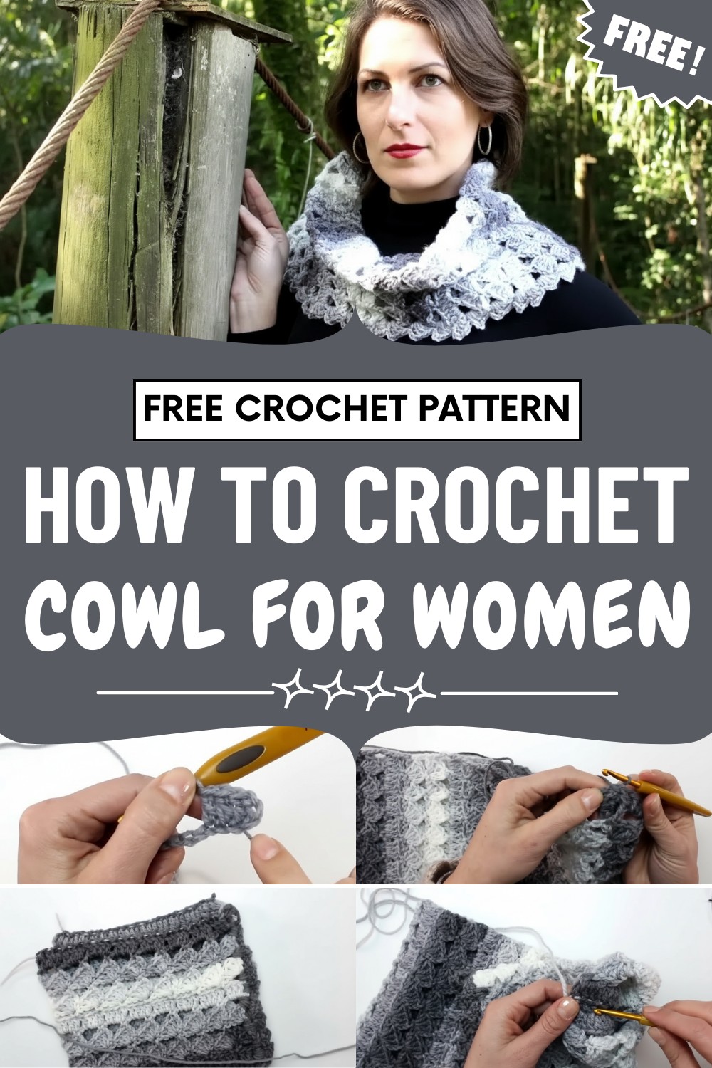 Modern Crochet Cowl Pattern That Feels Luxurious - All Thing Crafts