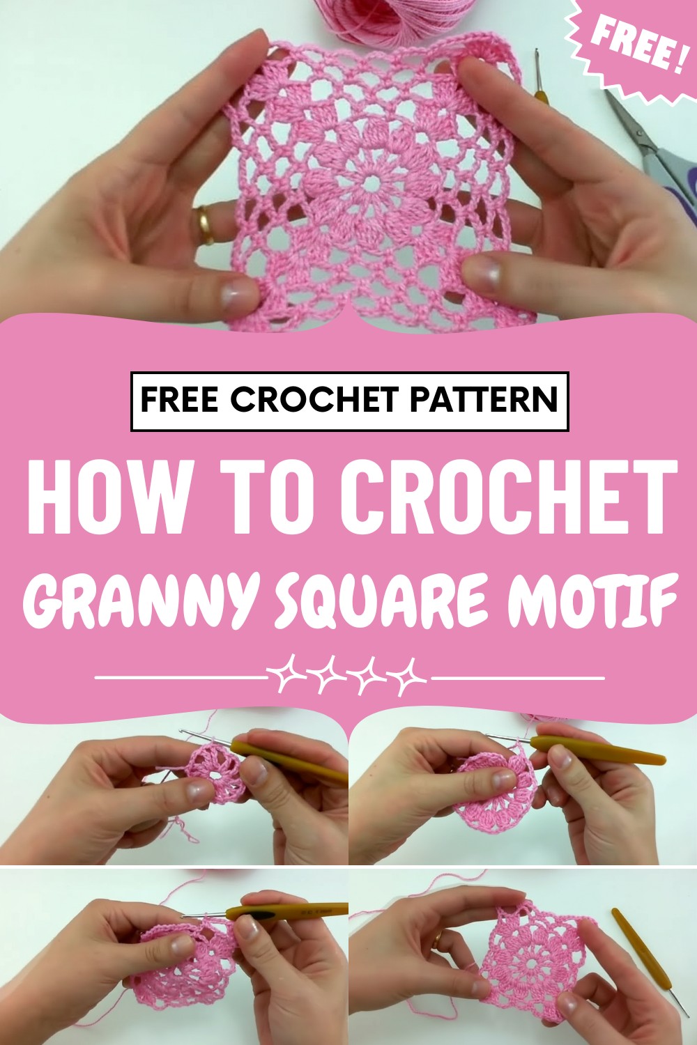 Vivid Crochet Granny Square Motif Pattern for Modern Layouts - All ...