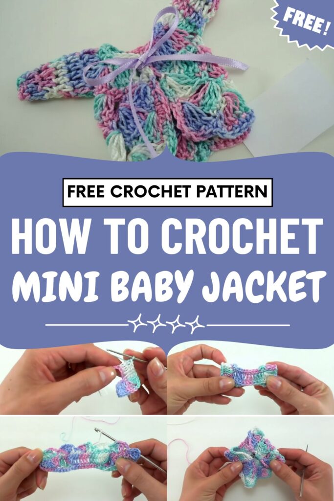 Lovely Crochet Mini Jacket Pattern For Sweet Moments - All Thing Crafts