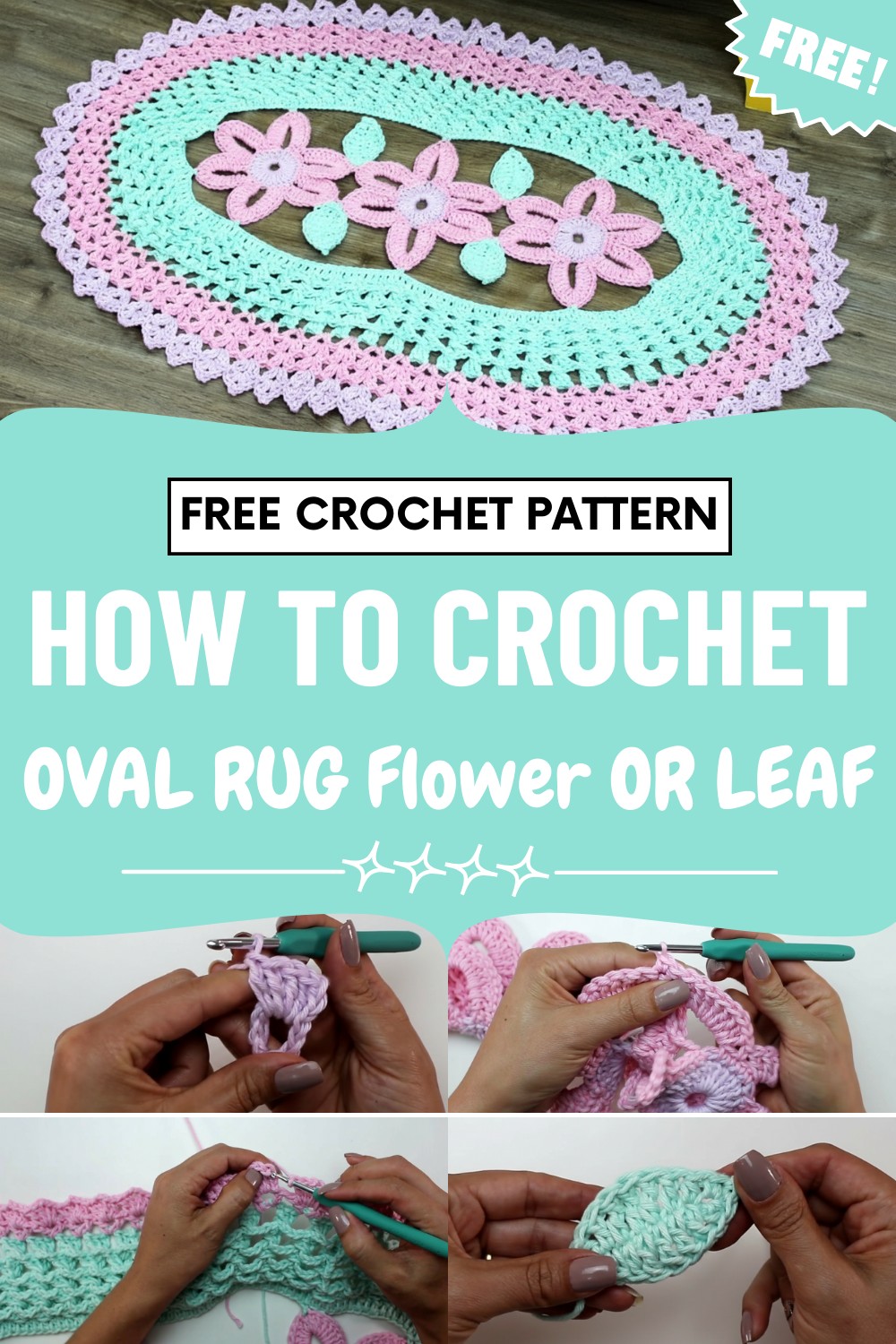 Rustic Crochet Oval Rug Pattern for Farmhouse and Cozy Spaces - All ...