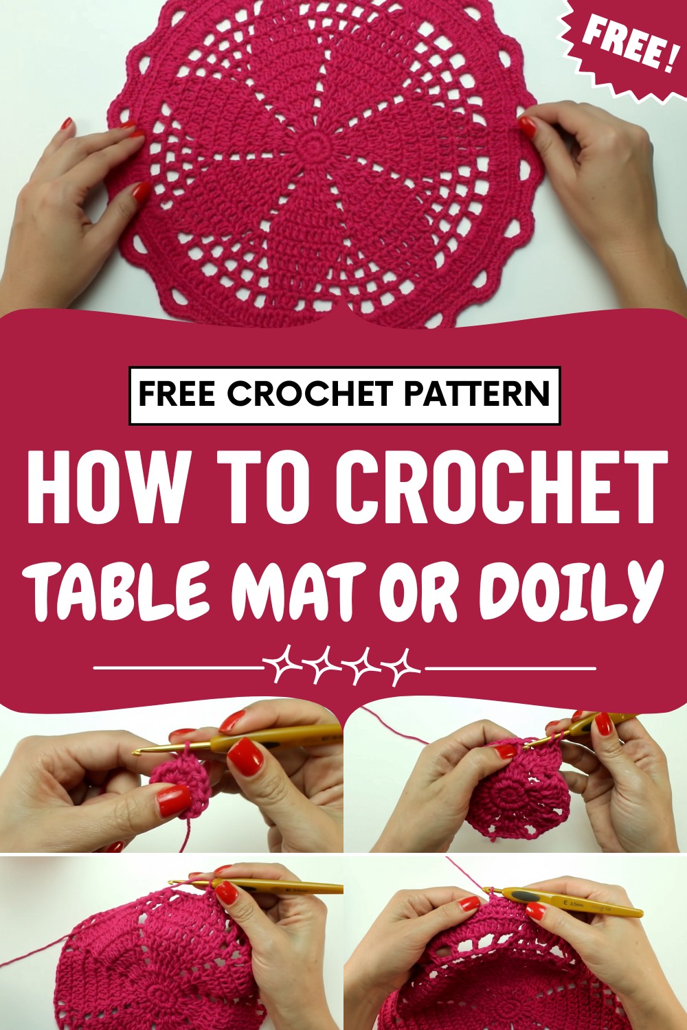 Vintage Crochet Table Mat Pattern for Any Dining Space - All Thing Crafts