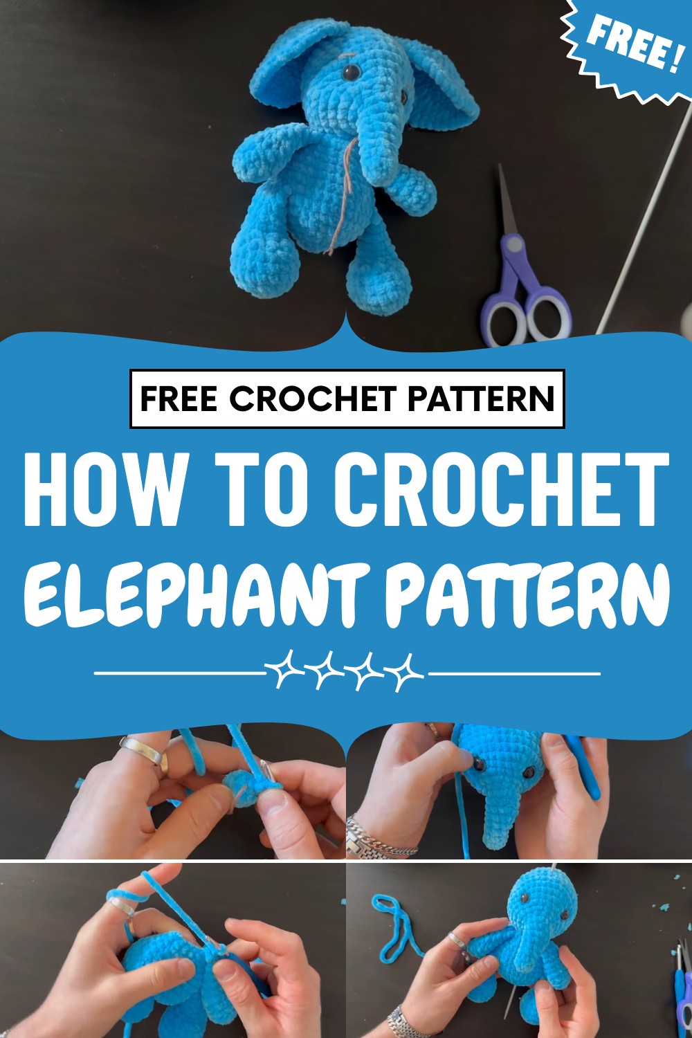 Magical Crochet Elephant Pattern that delights animal lovers - All ...