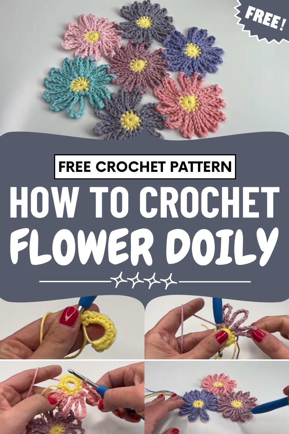 Lovely Crochet Flower Doily Pattern for Vintage-Inspired Décor - All ...