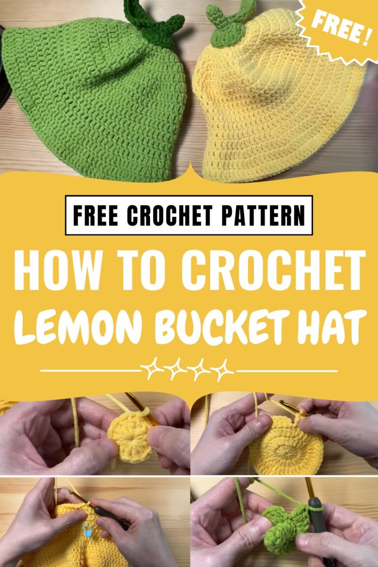 Vibrant Crochet Lemon Bucket Hat Pattern for Sunny Days - All Thing Crafts