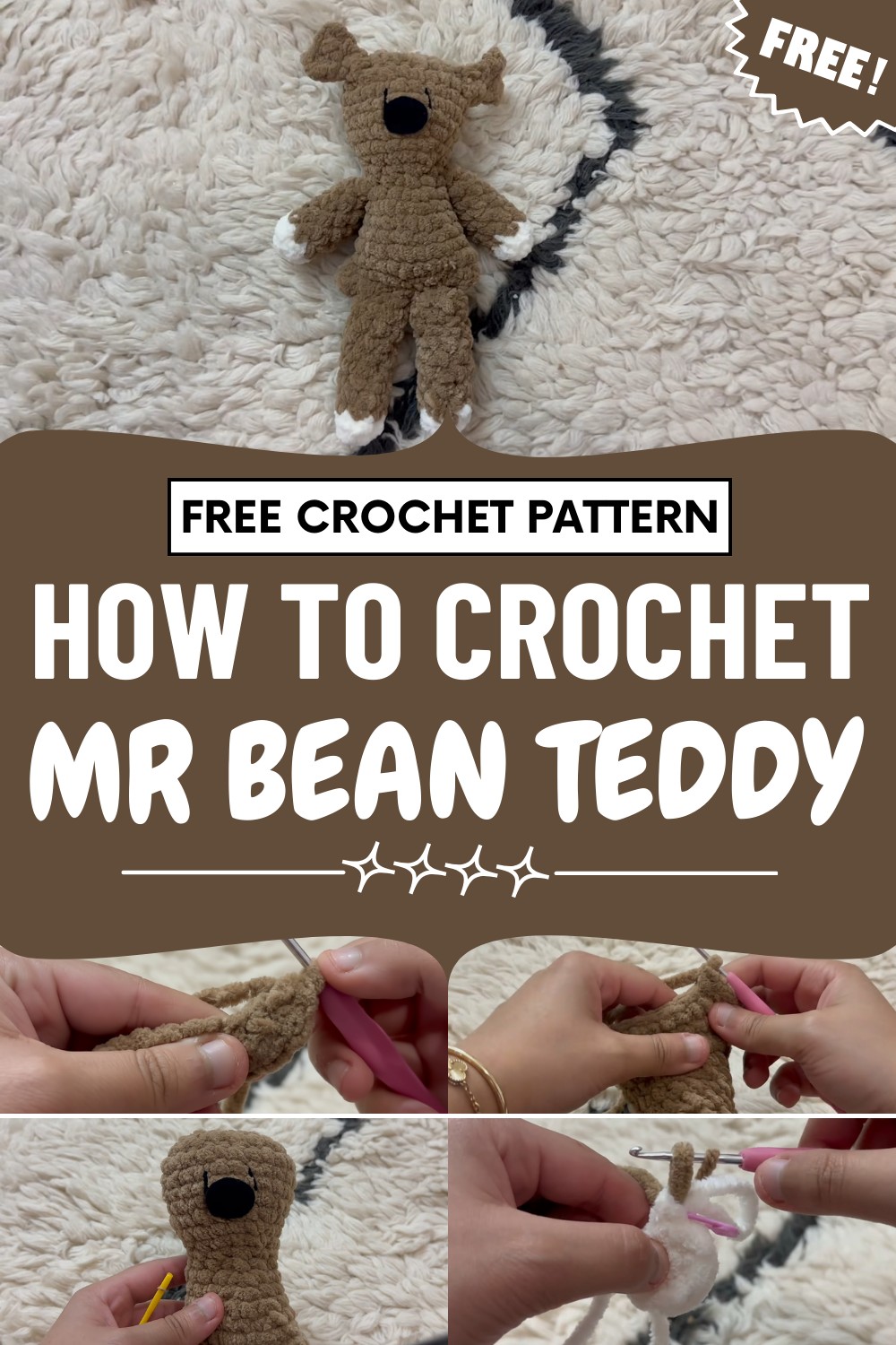 Unique Crochet Mr. Bean Teddy Pattern Every Fan Will Adore - All Thing ...