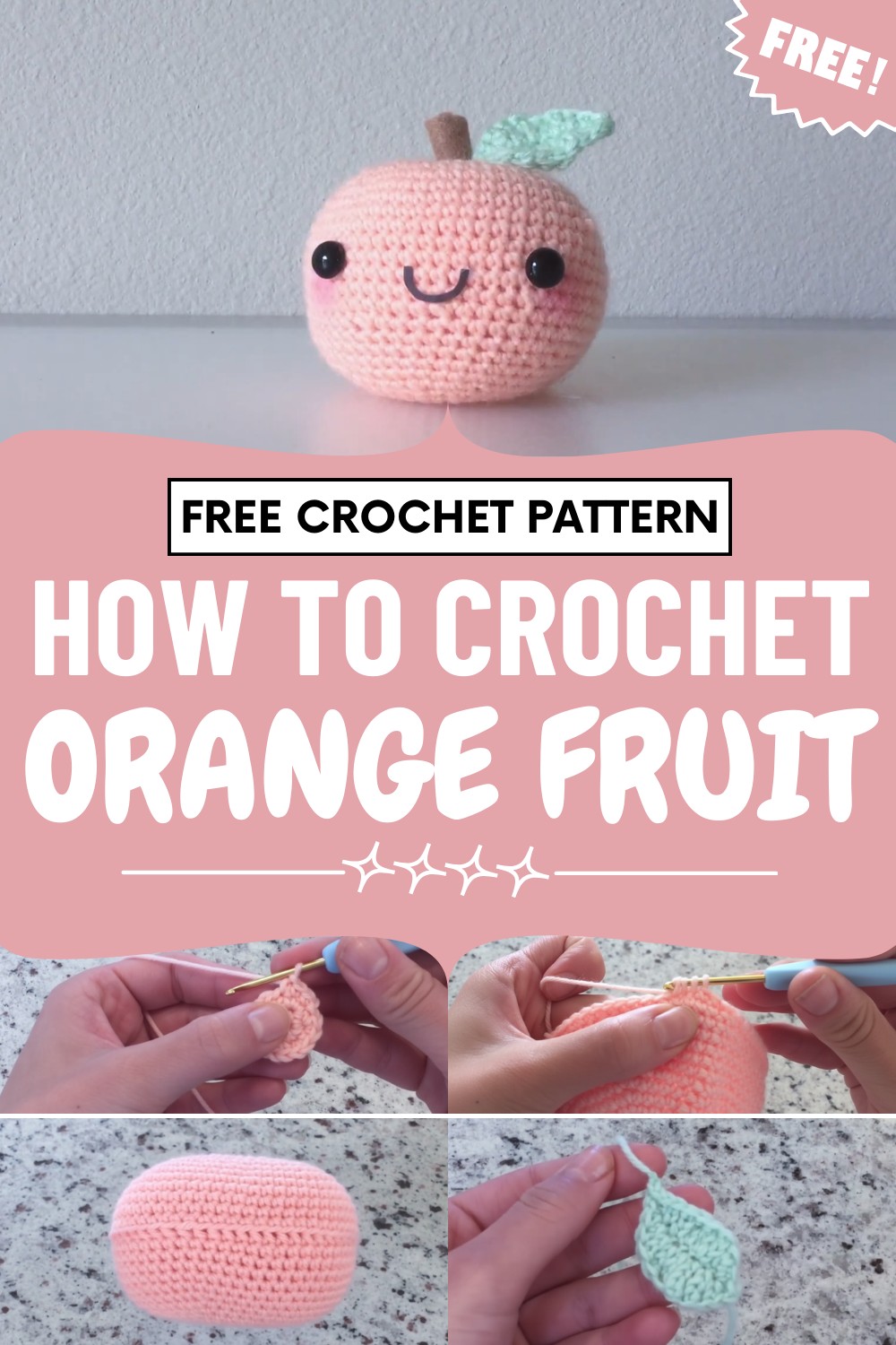 Bright Crochet Orange Fruit Pattern That Lifts Any Mood - All Thing Crafts