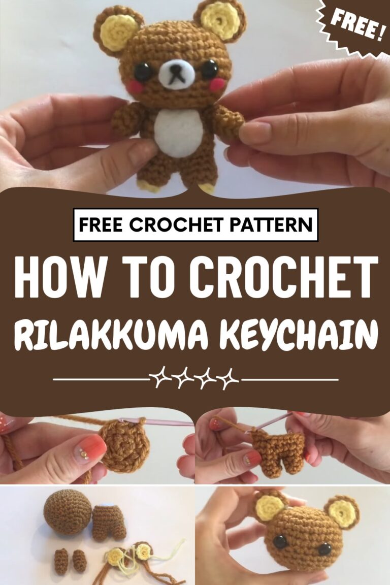 Kawaii Crochet Rilakkuma Keychain Pattern Perfect for Anime Fans - All ...