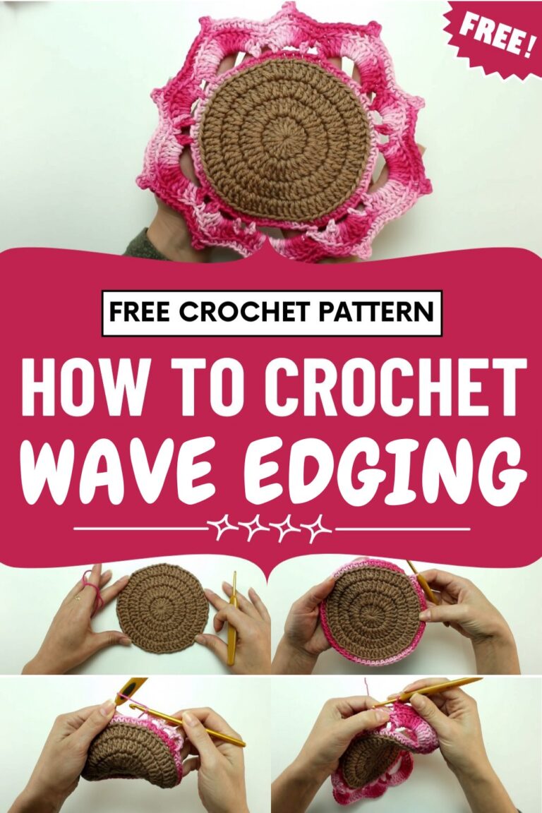 Spiral Crochet Wave Edging Pattern for Circular Border Effects - All ...
